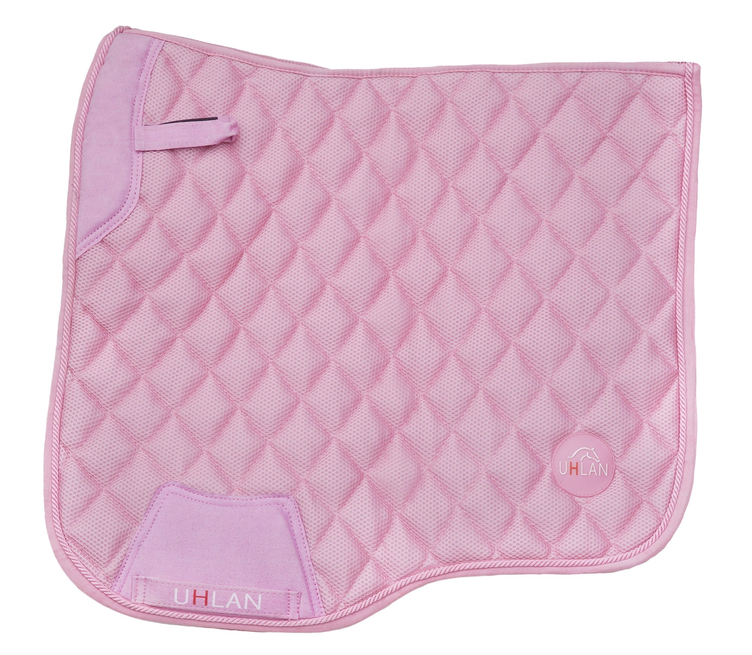 Bubble Gum Pink Saddle Pad Dressage Uhlan Breathable Lightweight Quick Dry